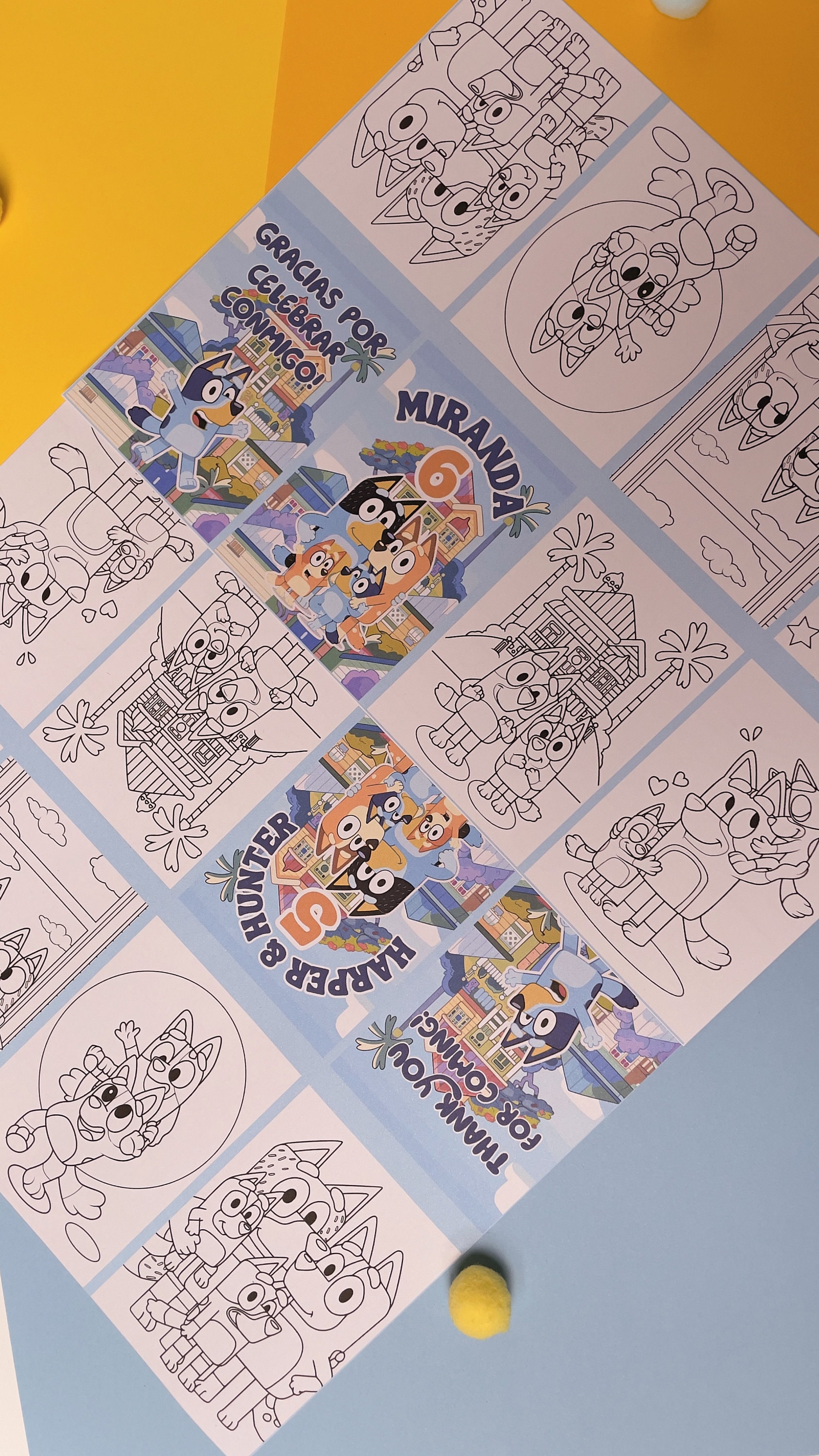 Blu Mini Birthday Coloring Book, Blu Party Favors, Blu Party Souvenirs ...