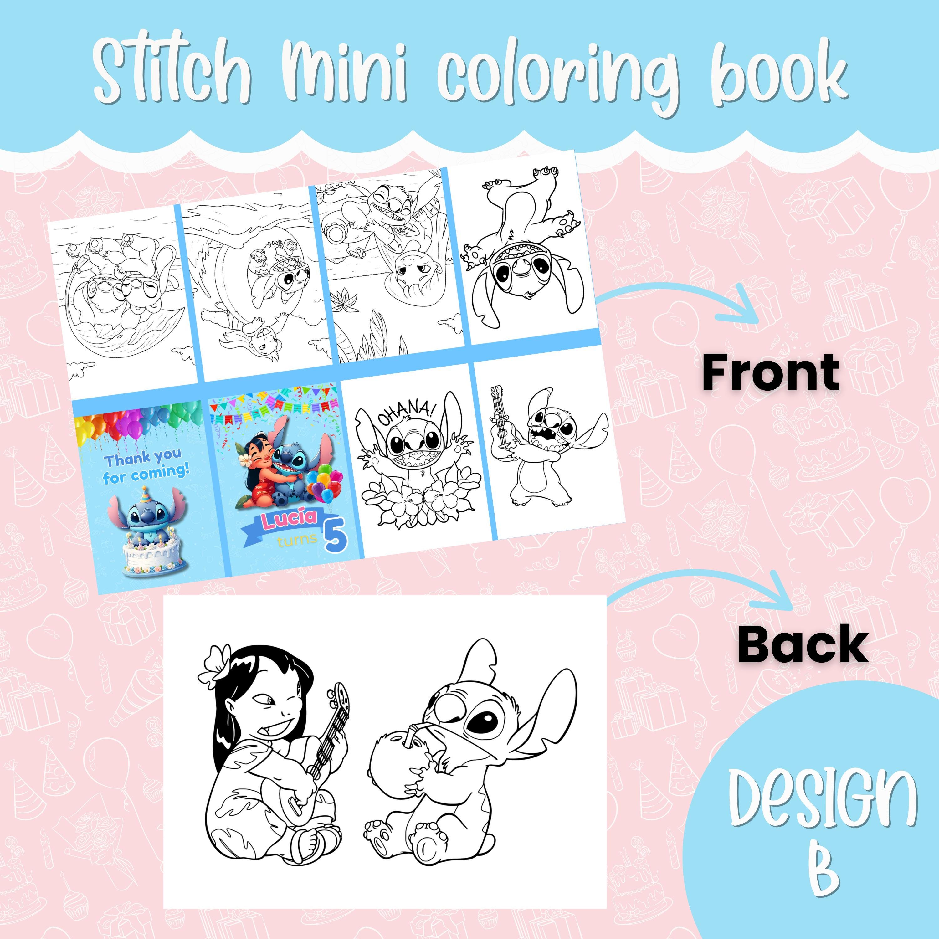 Stitch Mini Coloring Book, Stitch Party Favors, Stitch Party Souvenirs ...