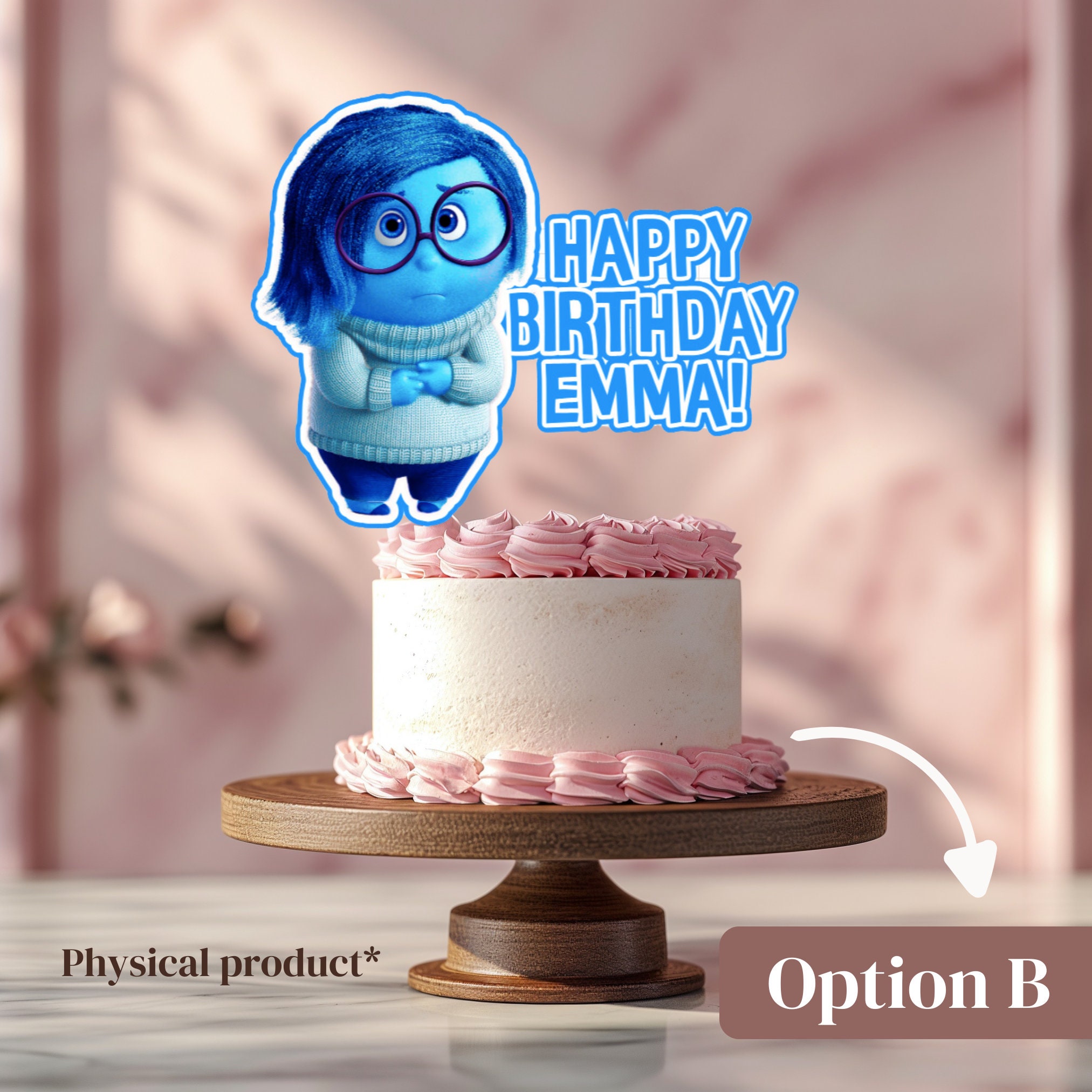 Inside Out Cake Topper, Theme Emotions, Inside Topper, Cake Topper It's ...