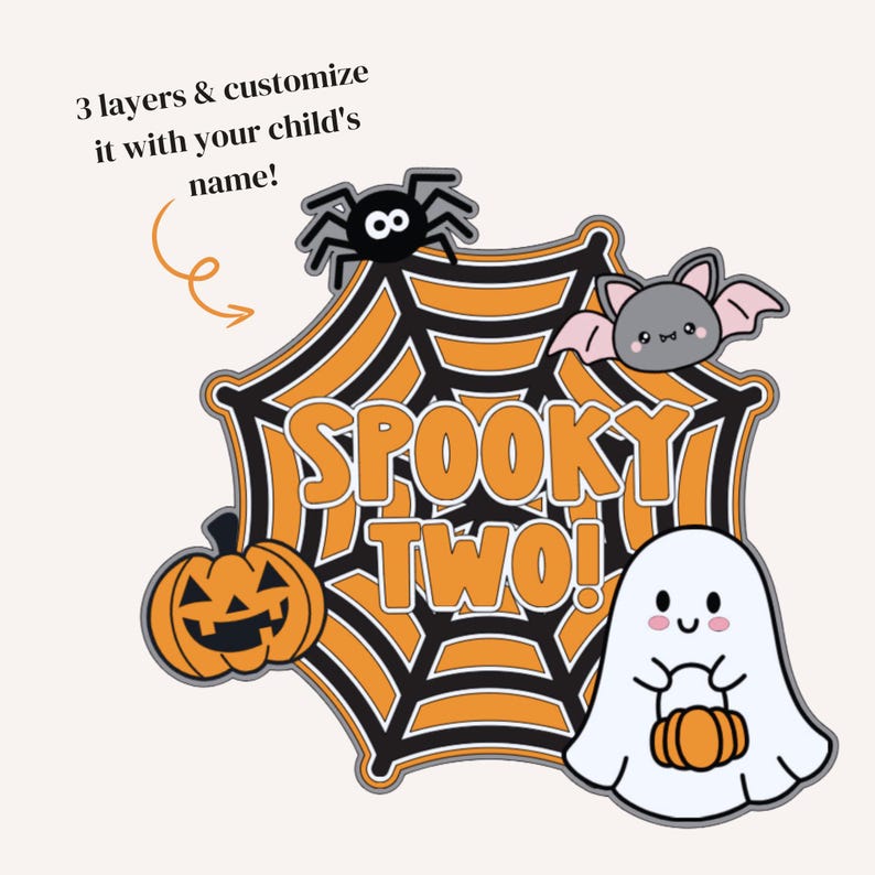 Spooky Cake Topper | Cute Ghost Topper | Boo Topper for Halloween ...