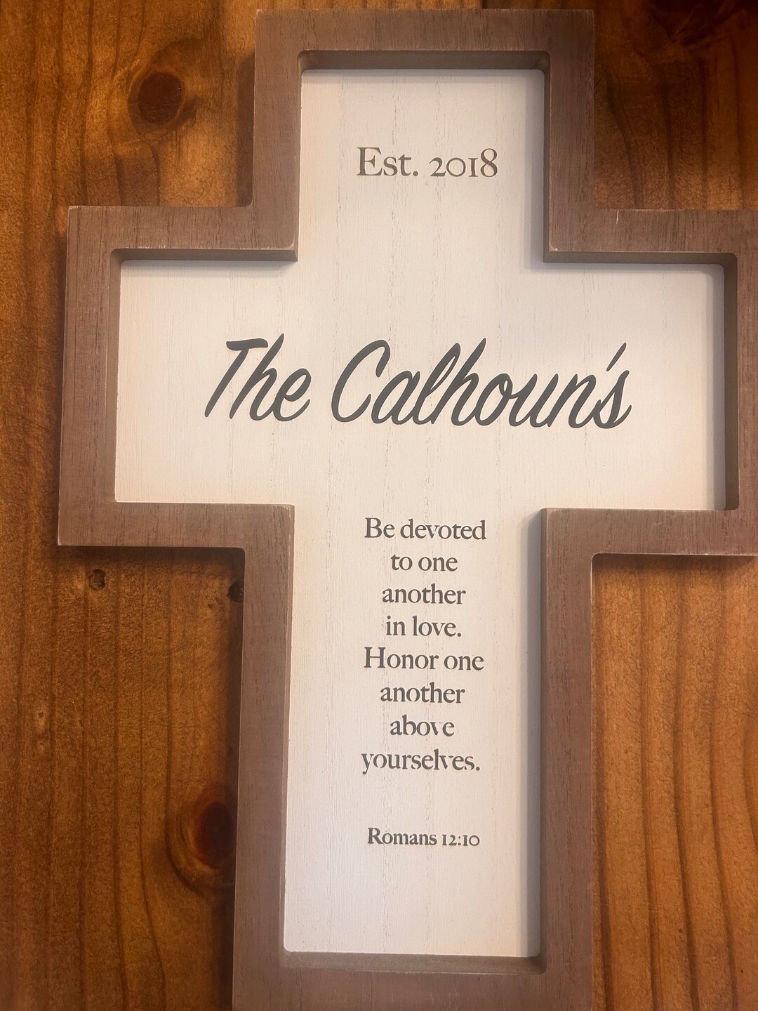 Personalized Family Cross With Custom Bible Verse - Etsy
