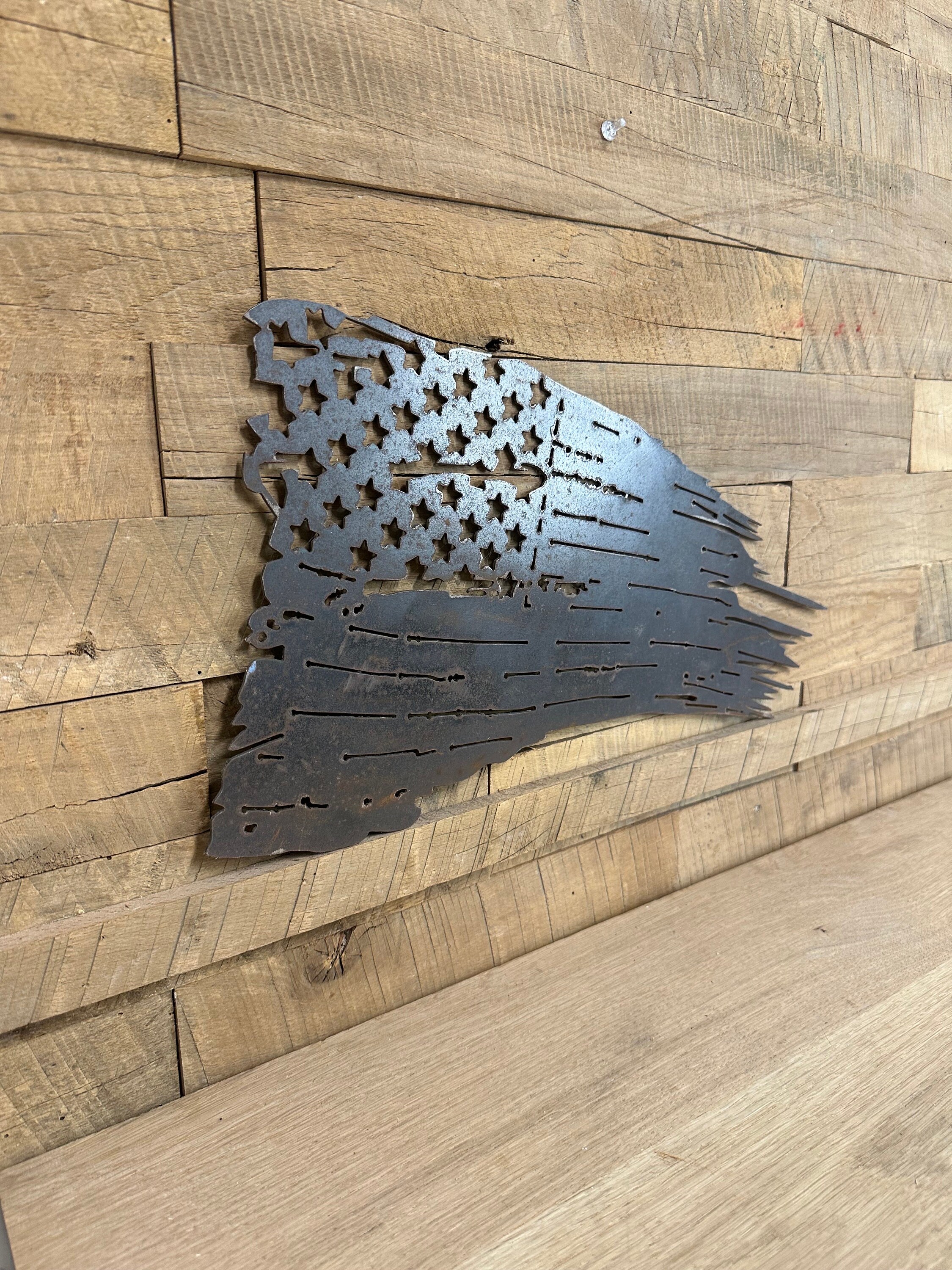 American Flag Metal Sign, Metal Sign - Etsy