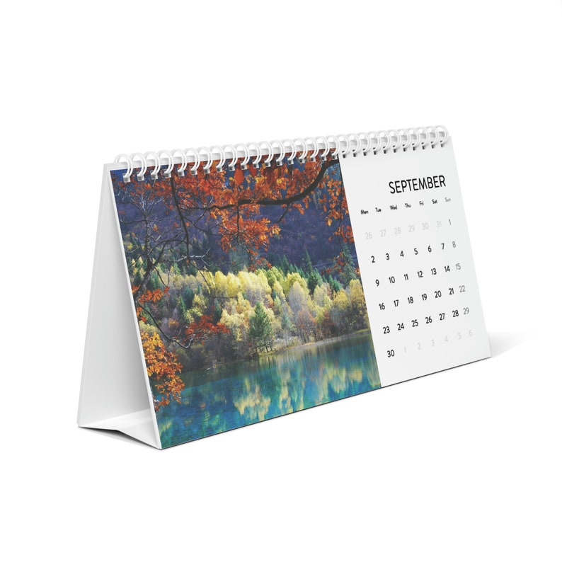 Desk Calendar 2024 Grid - Etsy