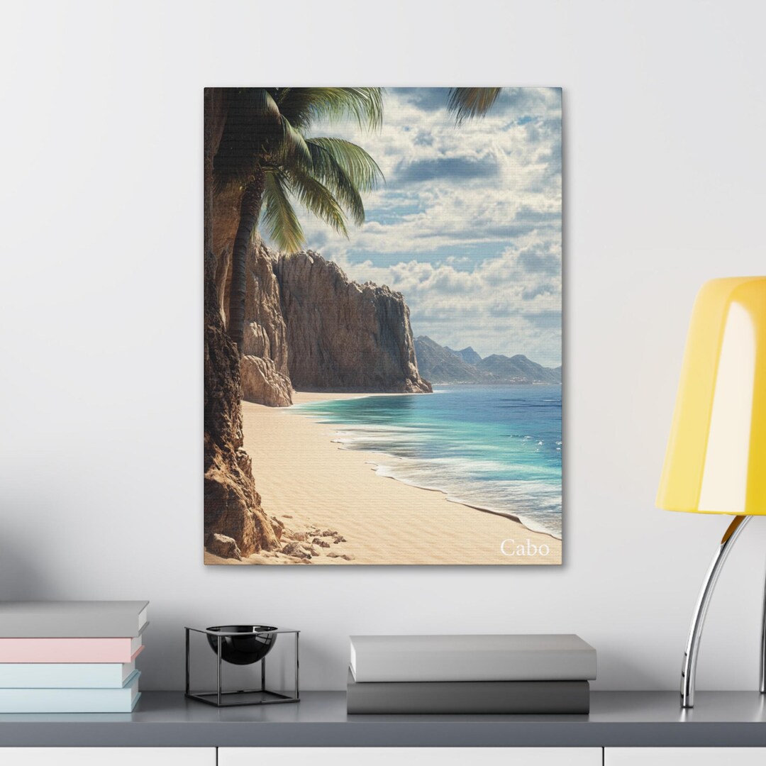 Cabo Wall Art, Coastal Wall Art, Beach Wall Art, Large Canvas Print ...
