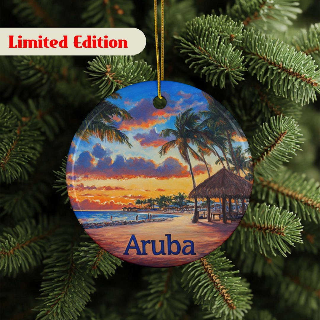 Aruba Ornament, Aruba Keepsake, Aruba Vacation, Travel Ornament, Aruba ...