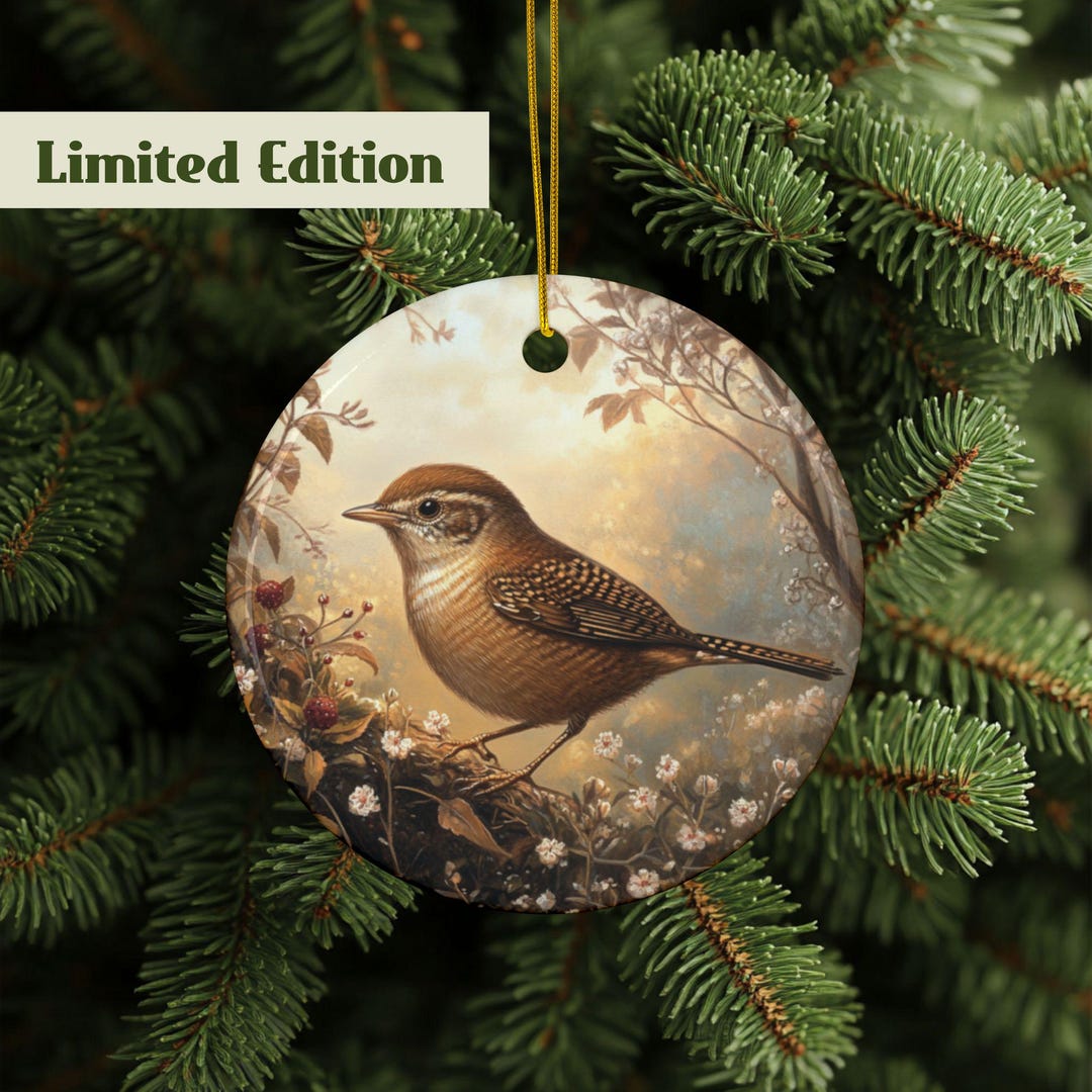 Wren Ornament, House Wren, Wildlife Ornament, Carolina Wren, Bird Lover ...