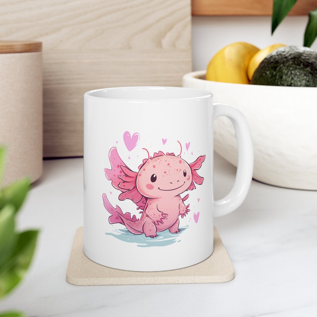 Axolotl Love Mug, Axolotl Mug, Axolotl Gift, Cute Axolotl, Axolotl ...