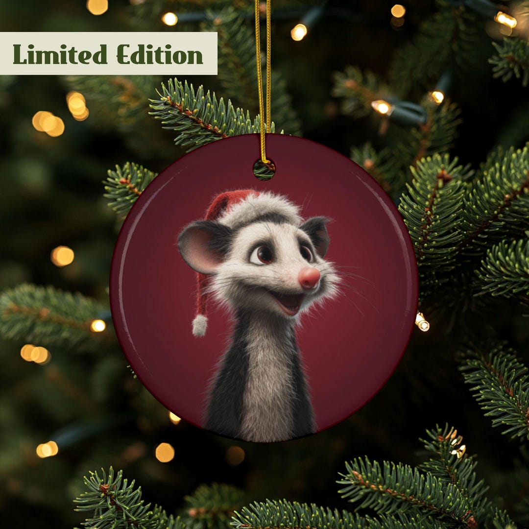 Opossum Ornament, Cute Possum Gift, Funny Possum Décor, Possum Baby ...