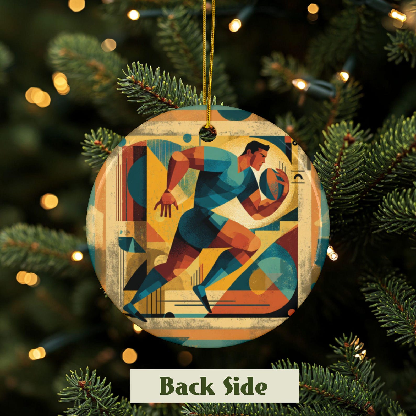 Rugby Ornament, Rugby Gifts, Rugby Team Ornament, Sports Ornament ...