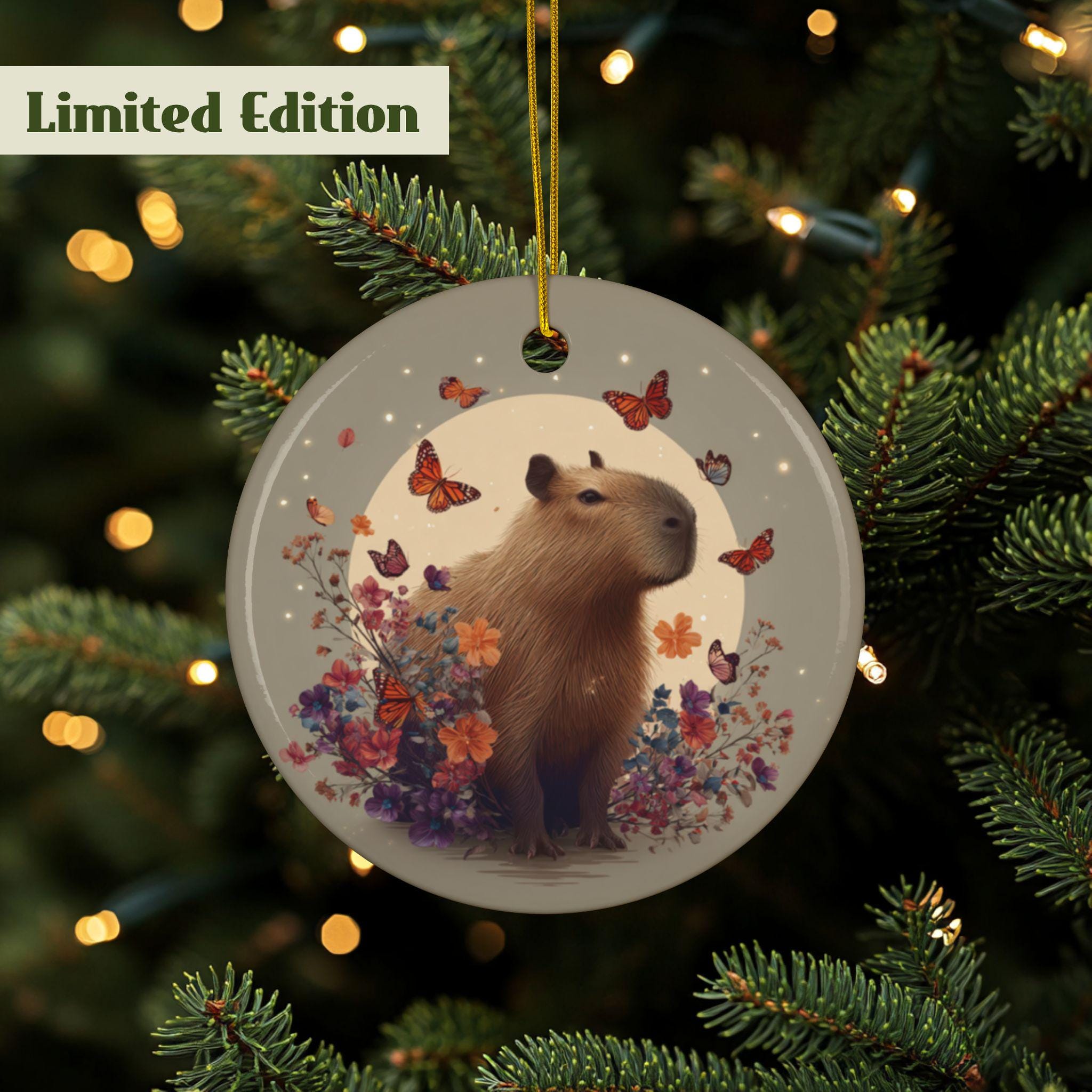 Capybara Ornament, Cute Capybara Décor, Capybara Xmas Gift, Capybara ...