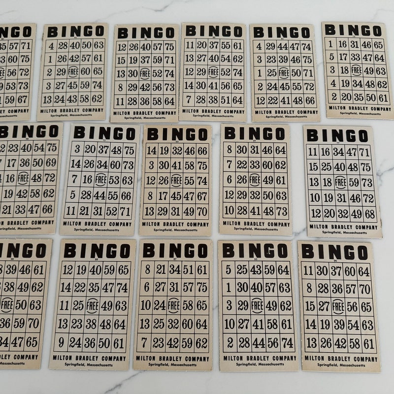 Vintage Bingo Cards - Etsy