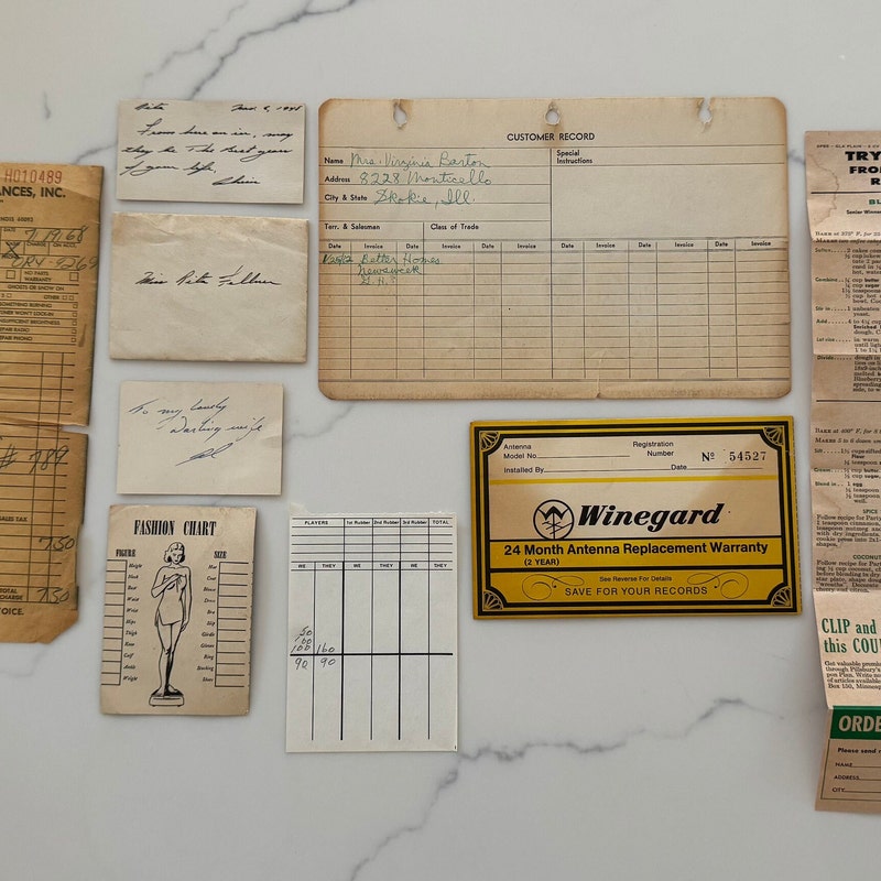 Paper Ephemera - Etsy