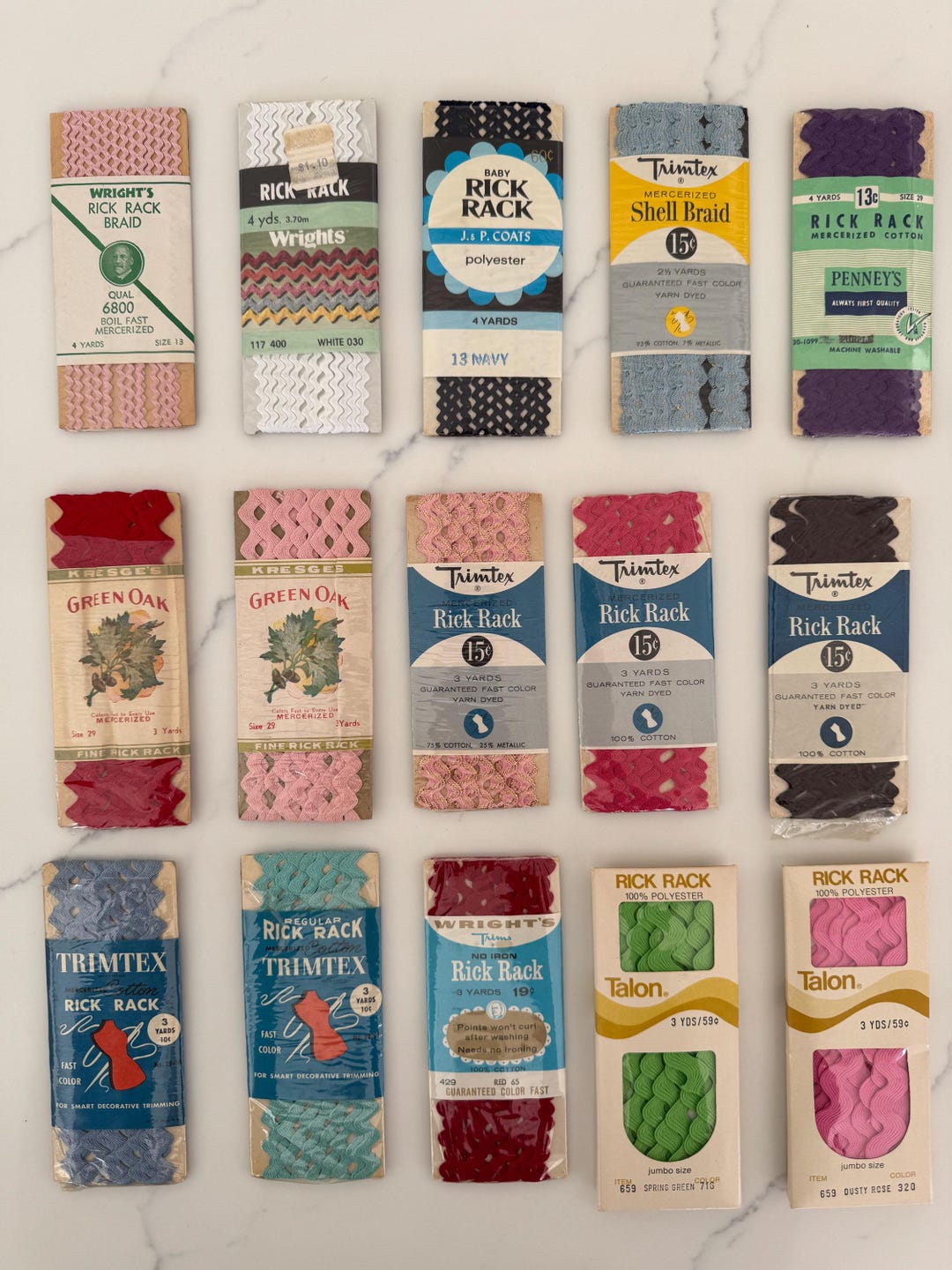 Vintage Rick Rack: Assorted Sizes and Colors - Etsy