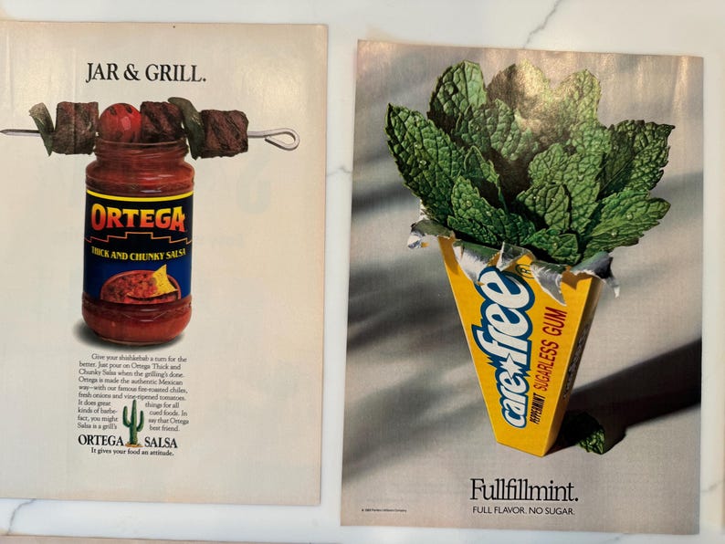 1980s Food & Drink Print Ads: Vintage Ephemera Bundle - Etsy