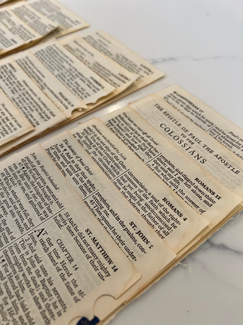 Vintage Bible Pages,30 Piece,1940's,junk Journal,smash Book,collage Art ...