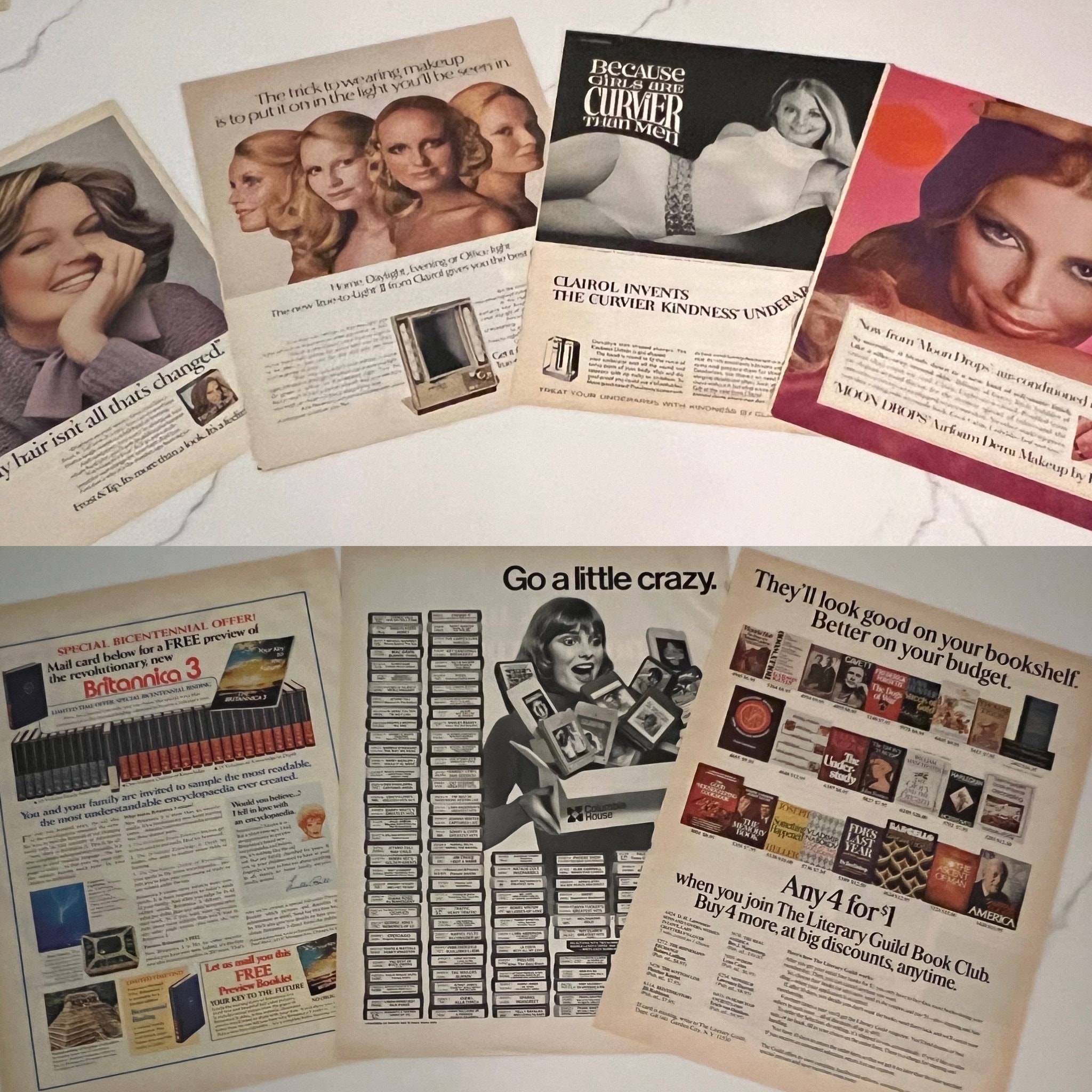 Large Vintage Magazine Ads,13x10,bundle,30,vintage Ephemera,junk ...