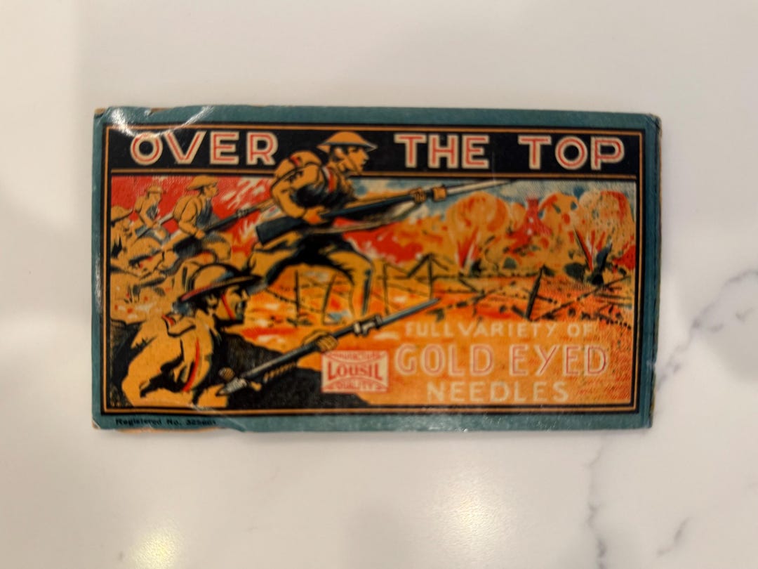 Vintage Gold Eyed Needles Needle Book: Sewing Collectible Made in Japan ...