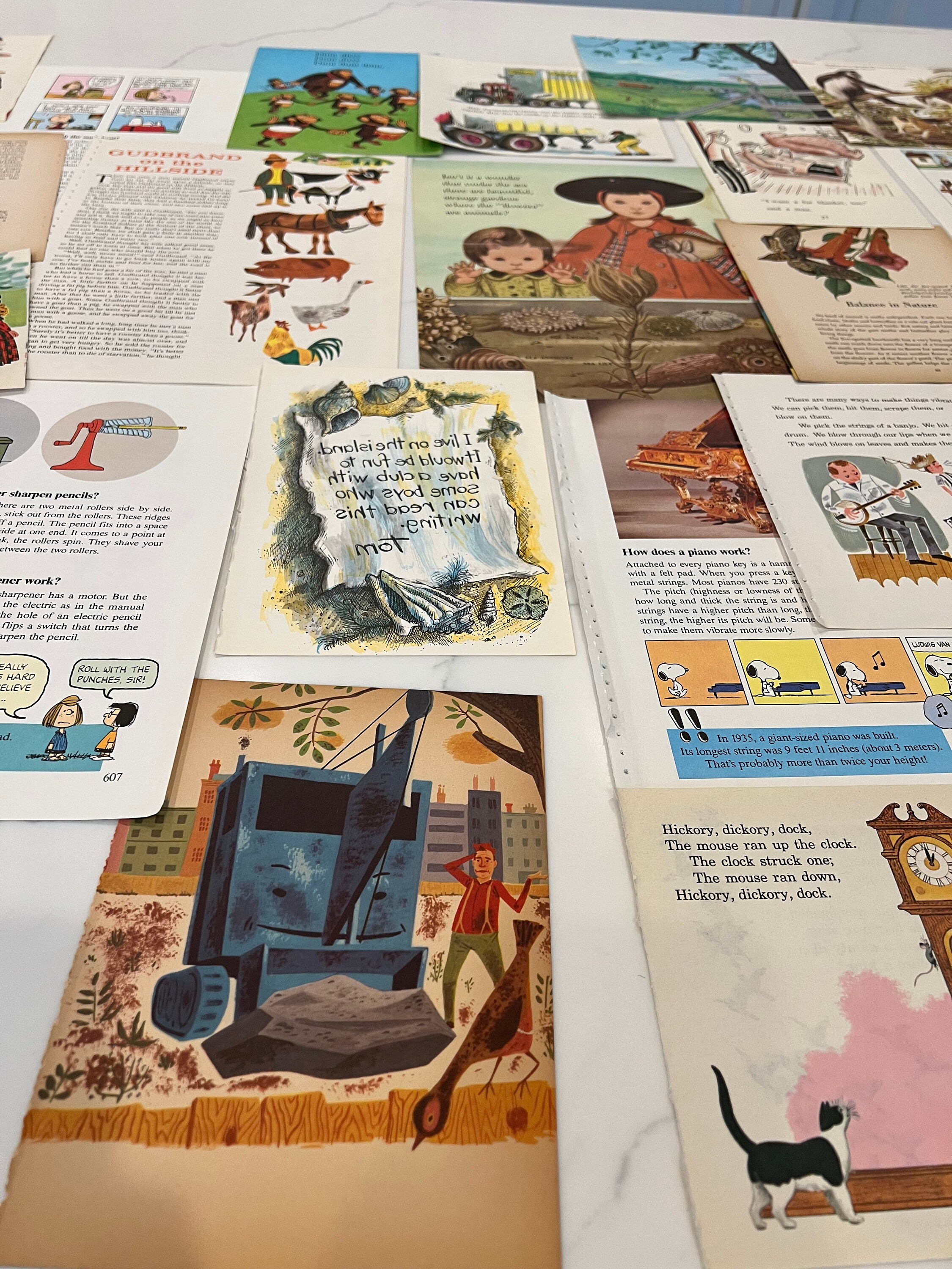 Vintage Children's Book Pages,30,vintage Illustrations,picture Book ...