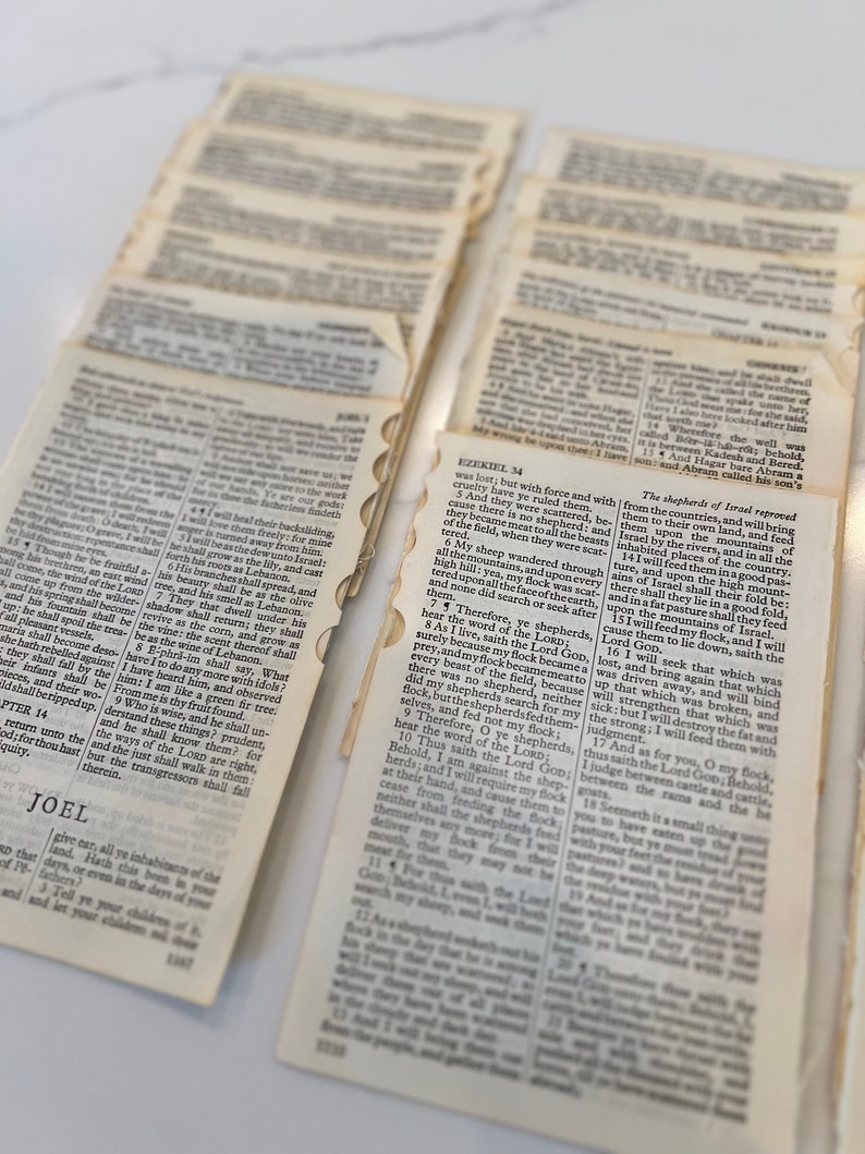 Vintage Bible Pages,30 Piece,1940's,junk Journal,smash Book,collage Art ...