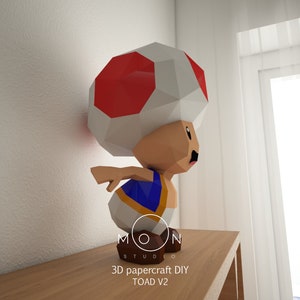 Toad v2, Papercraft PDF, Dxf, cameo, SVG Cricut Maker Template, DIY ...