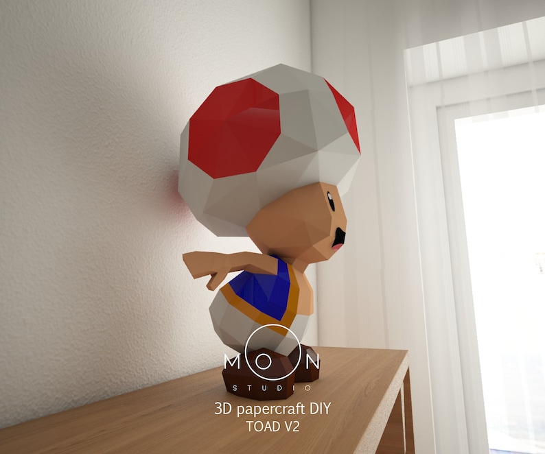 Toad V2, Papercraft PDF, Dxf, Cameo, SVG Cricut Maker Template, DIY ...