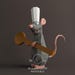 Ratatouille, DIY, Papercraft, PDF, Svg, Dxf, Cricut, Cameo, Low Poly ...
