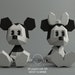 Mickey & Minnie Papercraft PDF, SVG, Dxf Template for Children's Room ...