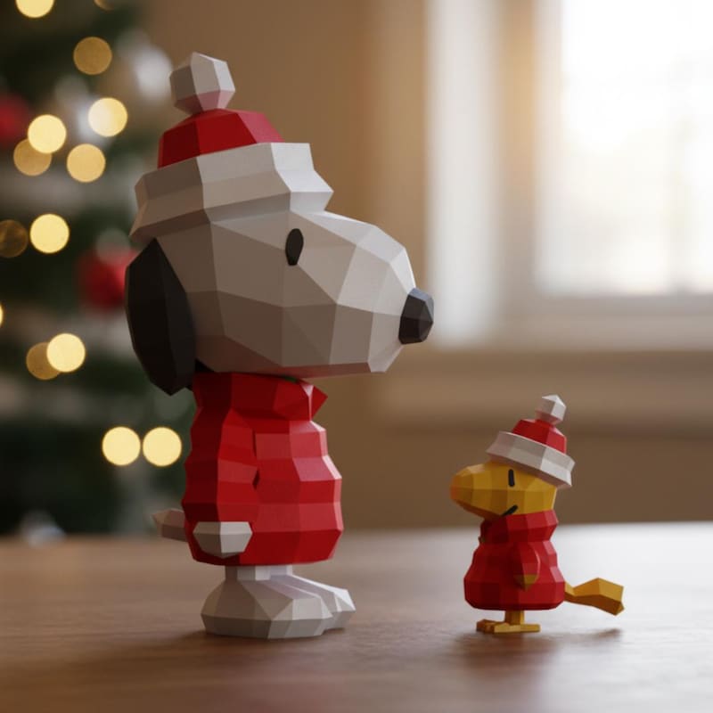 3d Paper Crafts Snoopy - Etsy UK