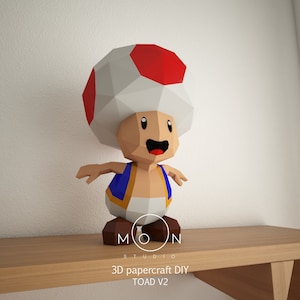 Toad v2, Papercraft PDF, Dxf, cameo, SVG Cricut Maker Template, DIY ...