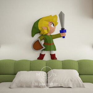 Link, DIY, Papercraft, PDF, Svg, Dxf, Low Poly, 3D Model, Craft, Paper ...