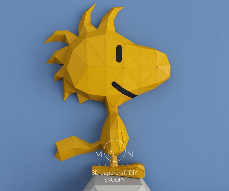 Snoopy, DIY, Papercraft, PDF, Svg, Dxf, Low Poly, 3D Model, Craft ...