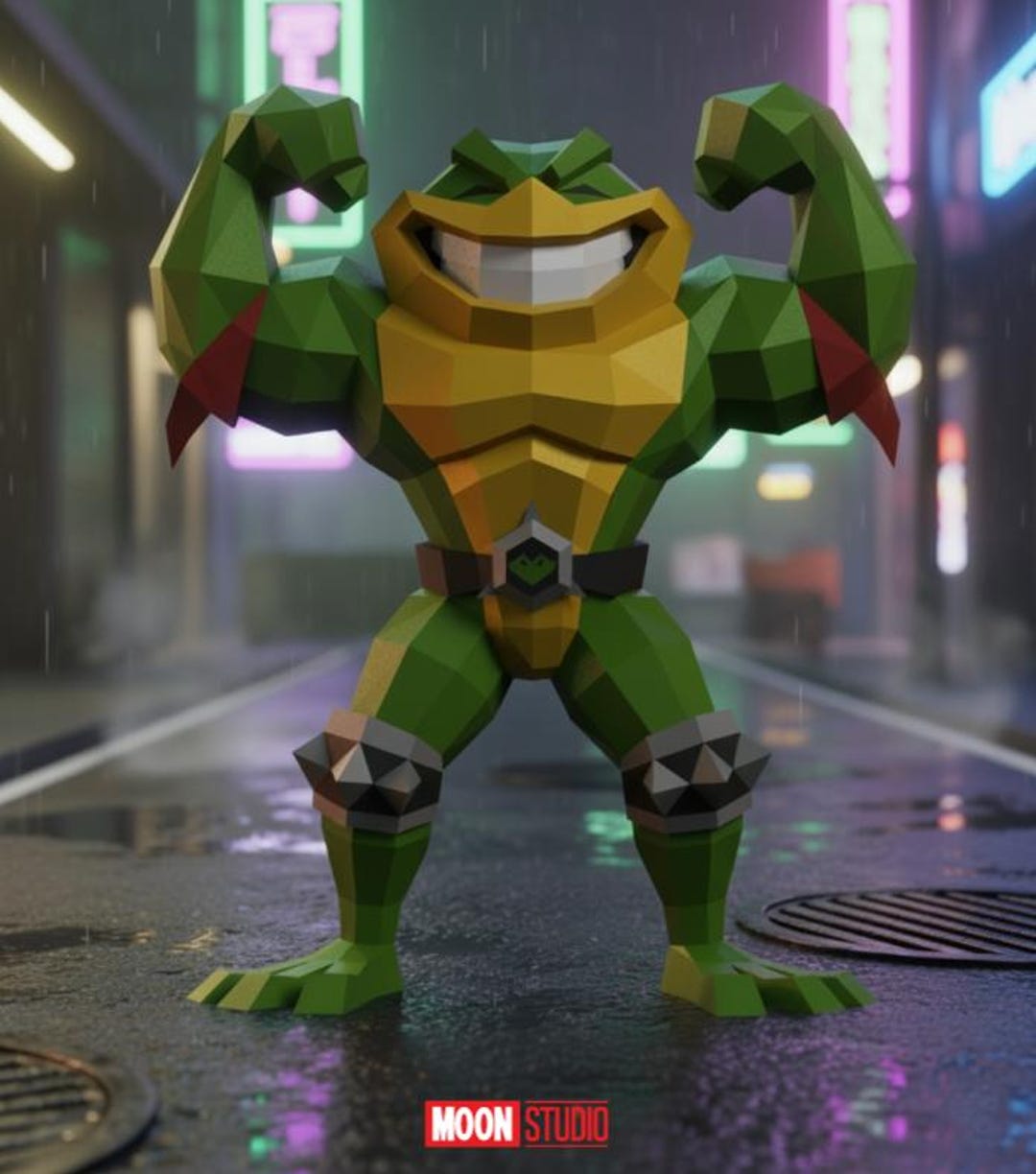 Zitz, Battletoads, Retro Game, DIY Paper, Low Poly Art, Papercraft ...