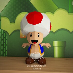 Toad v2, Papercraft PDF, Dxf, cameo, SVG Cricut Maker Template, DIY ...