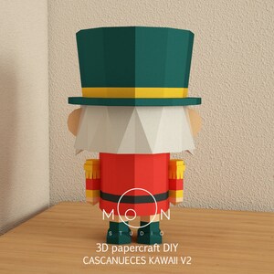 Kawaii Nutcrackers V2, DIY, Papercraft, PDF, Svg, Dxf, Low Poly, 3D ...