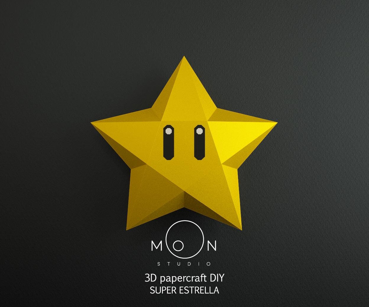 Super Star, DIY, Papercraft, PDF, Svg, Dxf, Low Poly, 3D Model, Craft ...