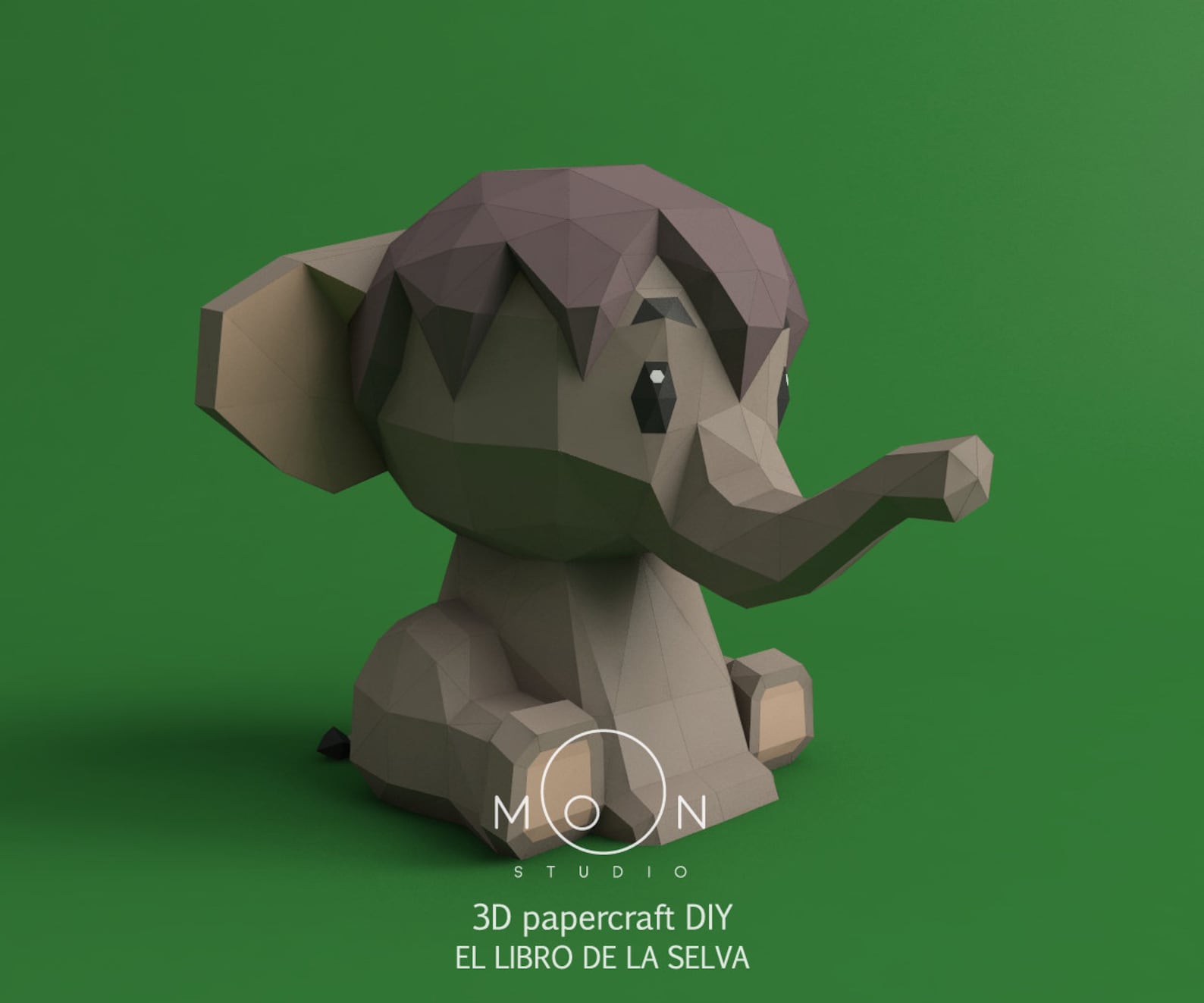 The Jungle Book, DIY, Papercraft, PDF, Svg, Dxf, Low Poly, 3D Model ...