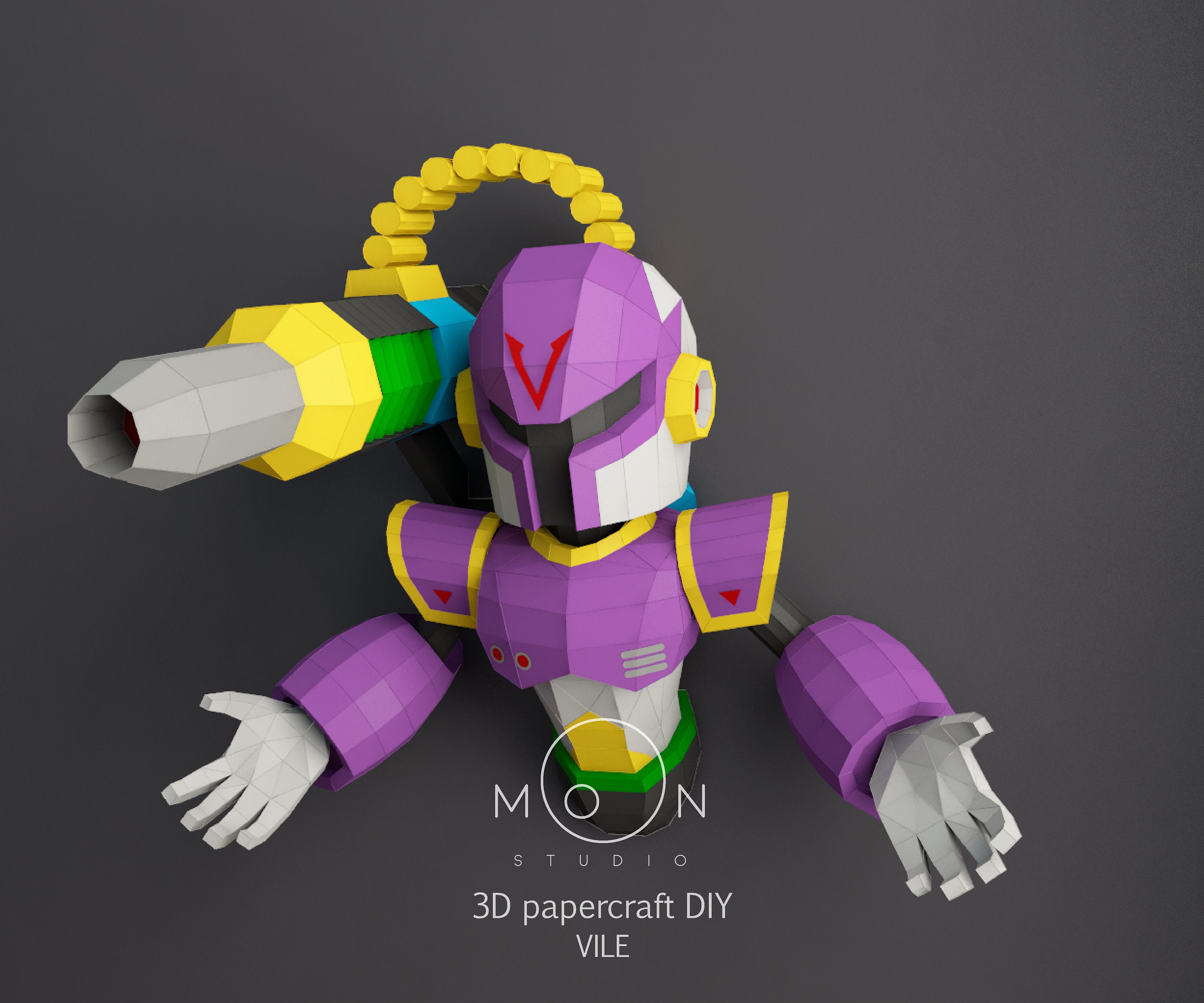 Vile, DIY, Papercraft, Low Poly, 3D Model, Craft, Paper, DXF, SVG, Snes ...