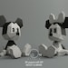 Mickey & Minnie Papercraft PDF, SVG, Dxf Template for Children's Room ...