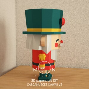Kawaii Nutcrackers V2, DIY, Papercraft, PDF, Svg, Dxf, Low Poly, 3D ...