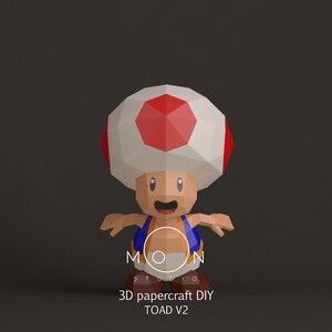 Toad V2, Papercraft PDF, Dxf, Cameo, SVG Cricut Maker Template, DIY ...
