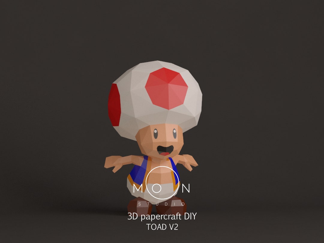 Toad V2, Papercraft PDF, Dxf, Cameo, SVG Cricut Maker Template, DIY ...