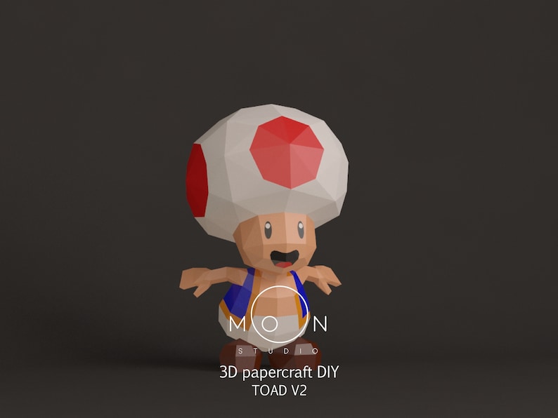 Toad v2, Papercraft PDF, Dxf, cameo, SVG Cricut Maker Template, DIY ...