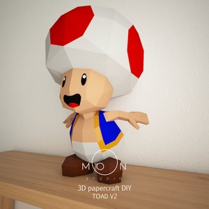 Toad v2, Papercraft PDF, Dxf, cameo, SVG Cricut Maker Template, DIY ...