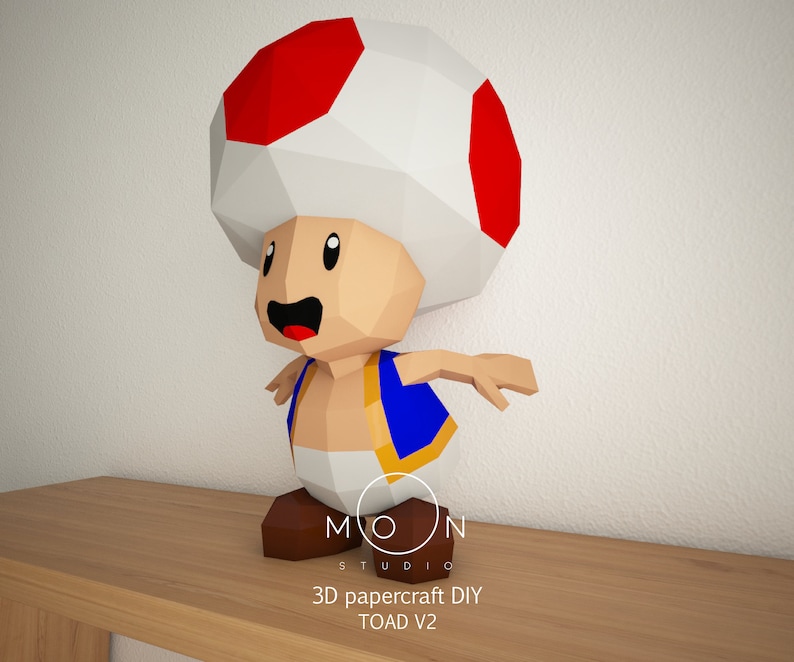 Toad V2 Papercraft PDF Dxf Cameo SVG Cricut Maker - Etsy Australia