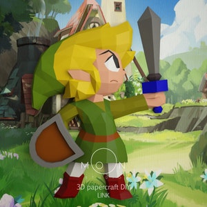 Link, DIY, Papercraft, PDF, Svg, Dxf, Low Poly, 3D Model, Craft, Paper ...
