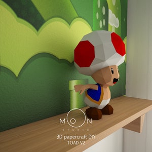 Toad v2, Papercraft PDF, Dxf, cameo, SVG Cricut Maker Template, DIY ...