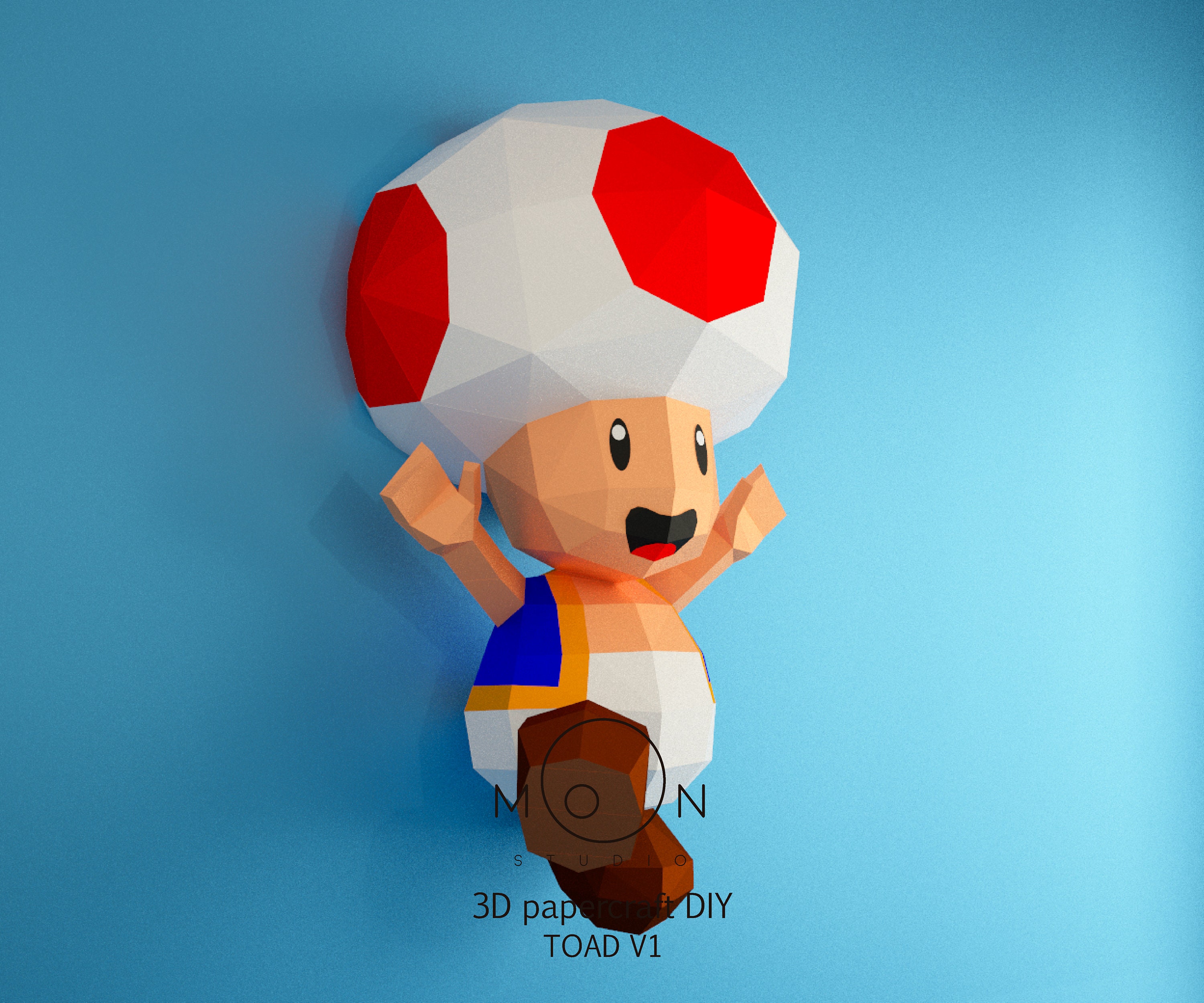 Toad V1 Wall Papercraft PDF Dxf Cameo Svg DIY Low Poly - Etsy Australia
