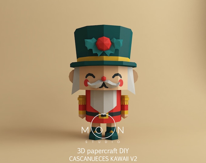 3D Christmas Tree Topper, 3D Papercraft, Low Poly Papercraft, 3D ...