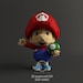 Baby Mario, DIY, Papercraft, PDF, Svg, Dxf, Low Poly, 3D Model, Craft ...