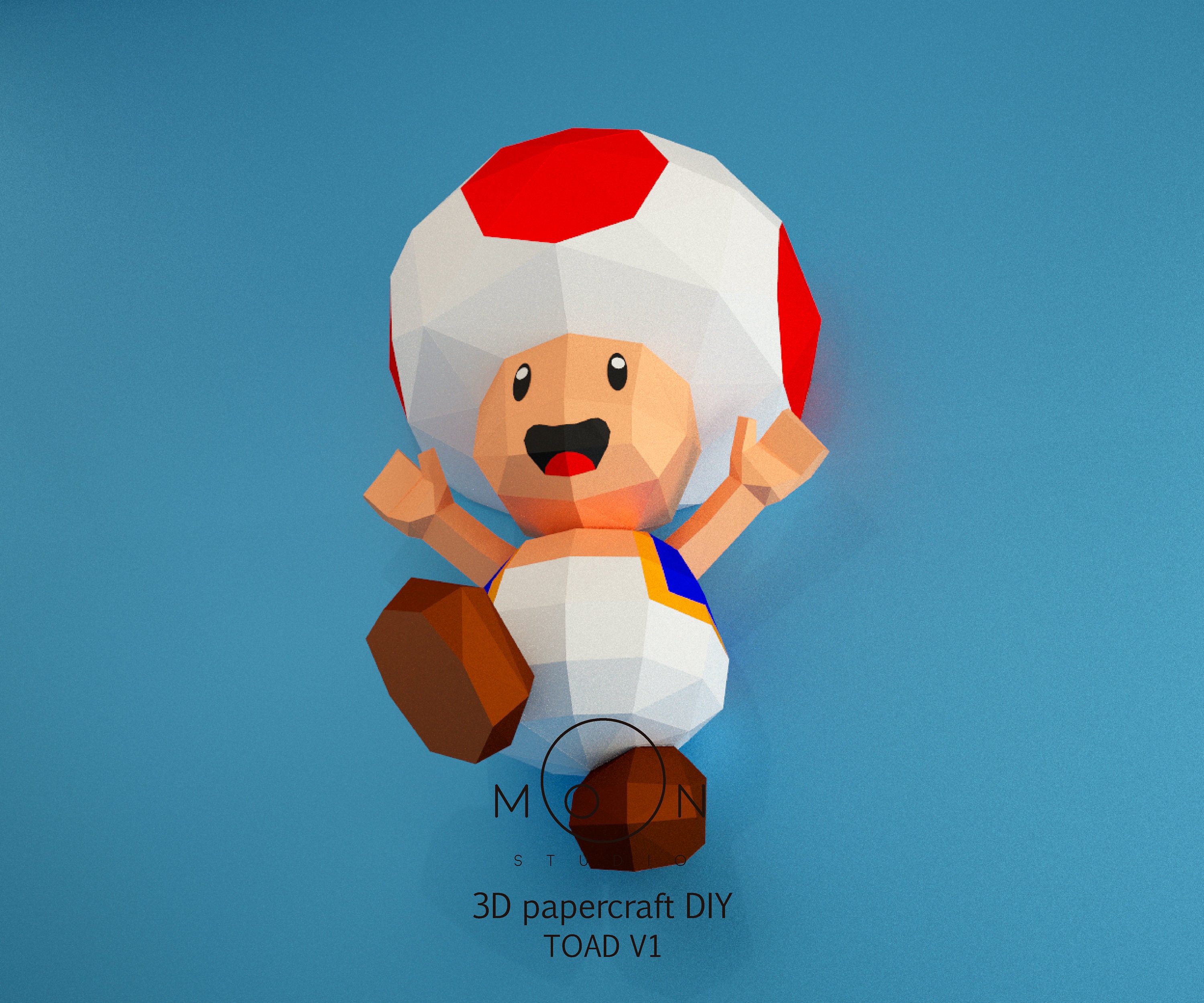 Toad V1 Wall Papercraft PDF Dxf Cameo Svg DIY Low Poly - Etsy Australia